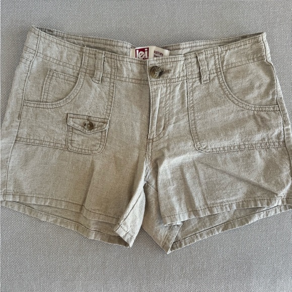 lei | Shorts | Lei Tan Cargo Shorts With Relaxed Fit | Poshmark
